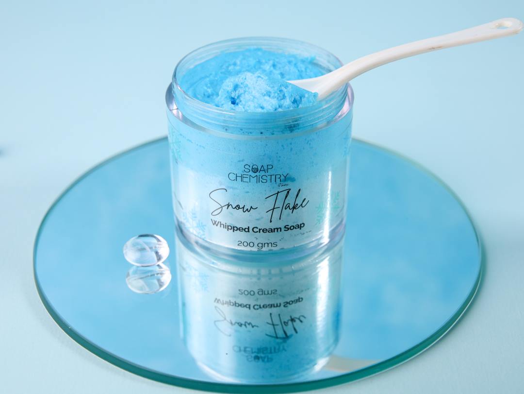 Snow Flake Whipped Cream Soap