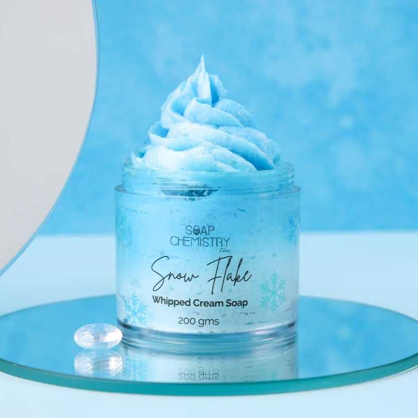 Snow Flake Whipped Cream Soap